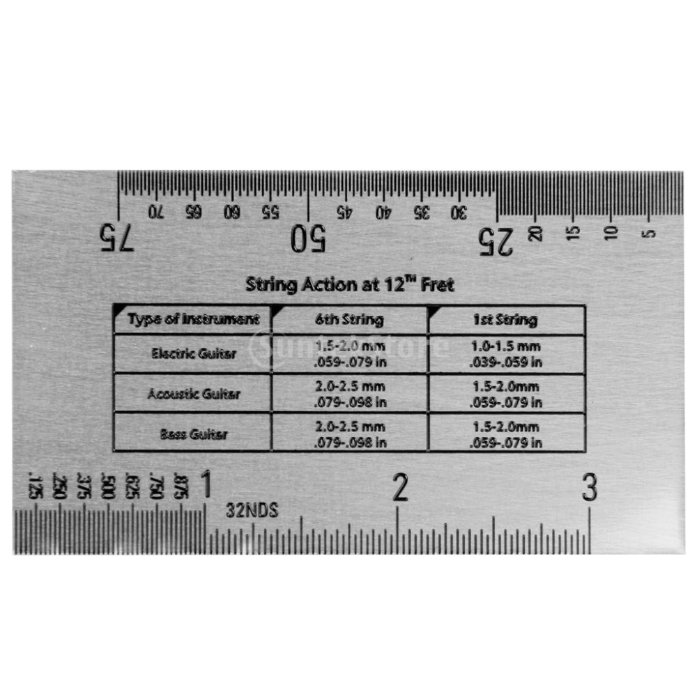 String Action Ruler Gauge Guitar Luthier Tool | Lazada PH