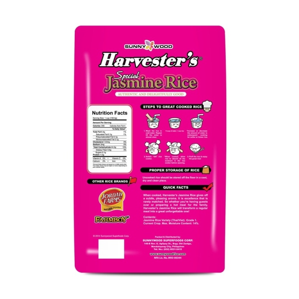 Harvesters Thai Jasmine Rice 25kg