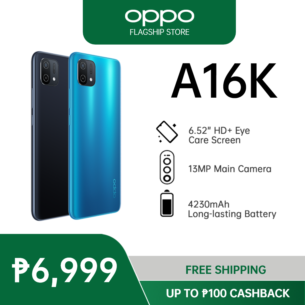 [ONLINE EXCLUSIVE] OPPO A16 | 3+32GB Cellphone | 13MP AI Triple Camera ...
