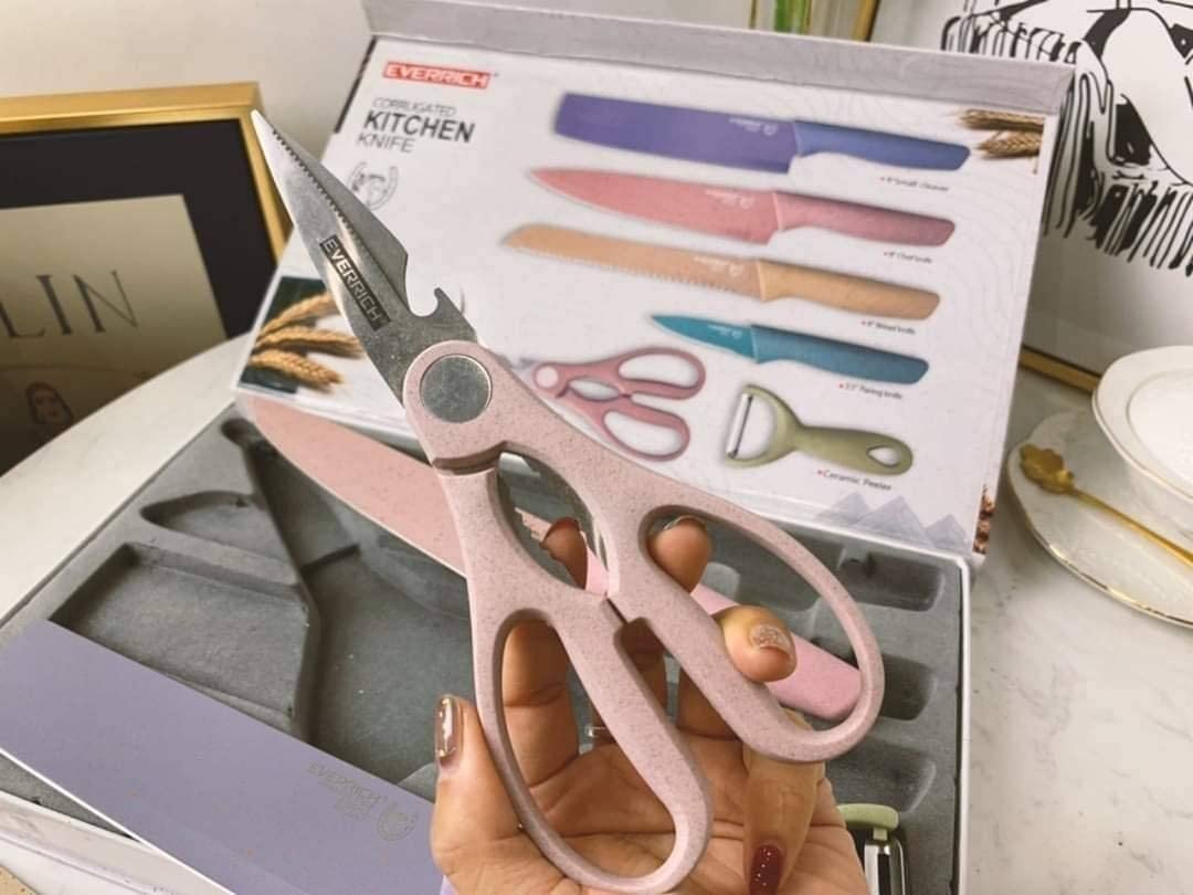 Kitchen Knife Set, Stainless Steel Blade, Kitchen Cooking Knives and a ...