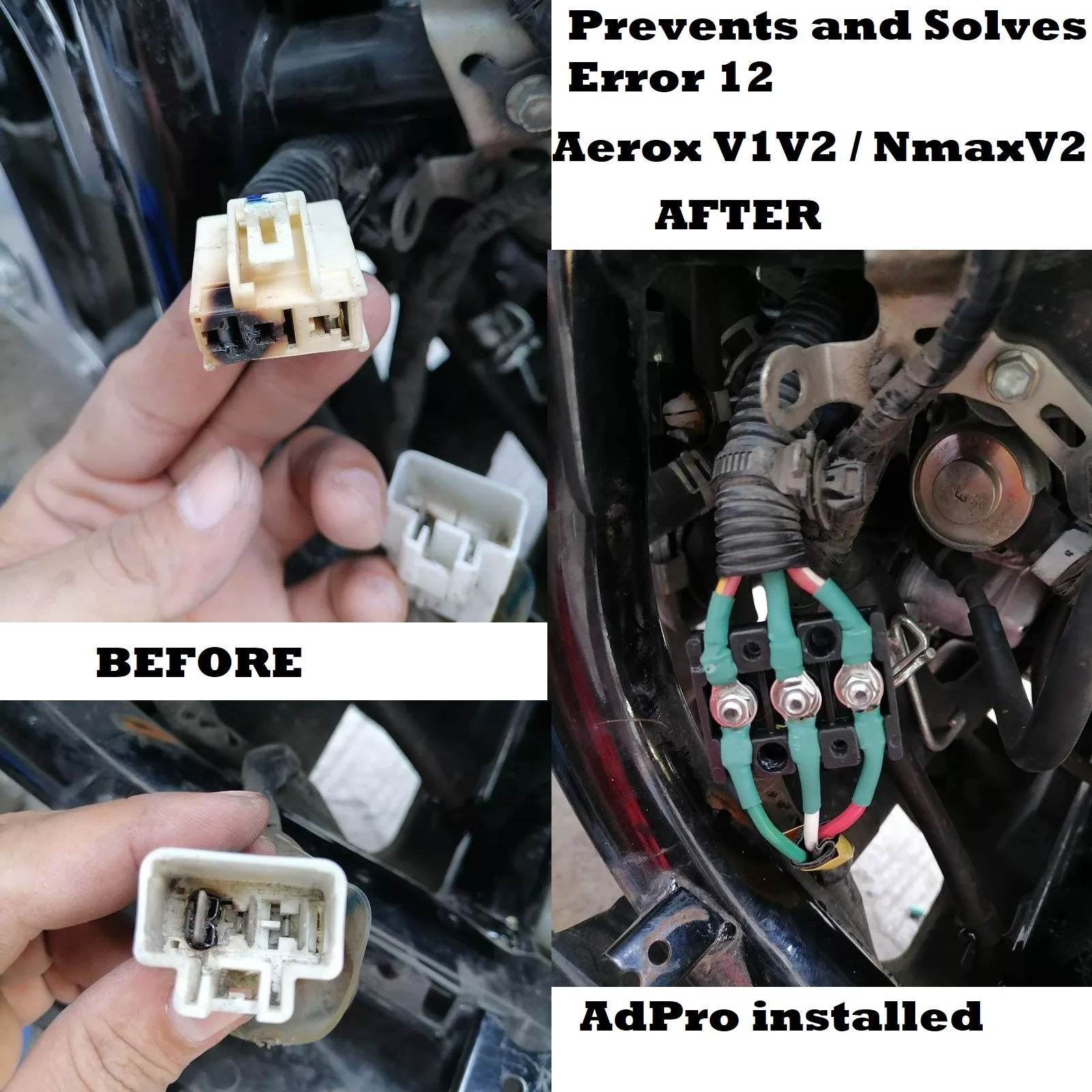 AdPro V3 Terminal Block Error 12 Solution for Aerox V1 V2 Nmax V2 ...