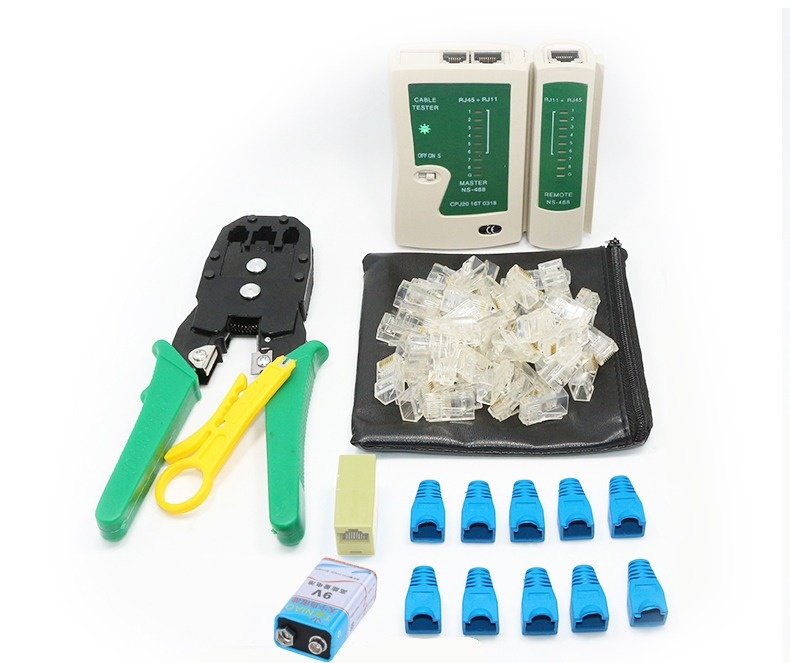 Computer Cabling Tools Network Ethernet Lan Tool Set Kit Rj45 Cat5e