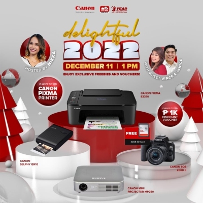 CANON Delightful 2022 Enjoy Exclusive FREEBIES & Vouchers!