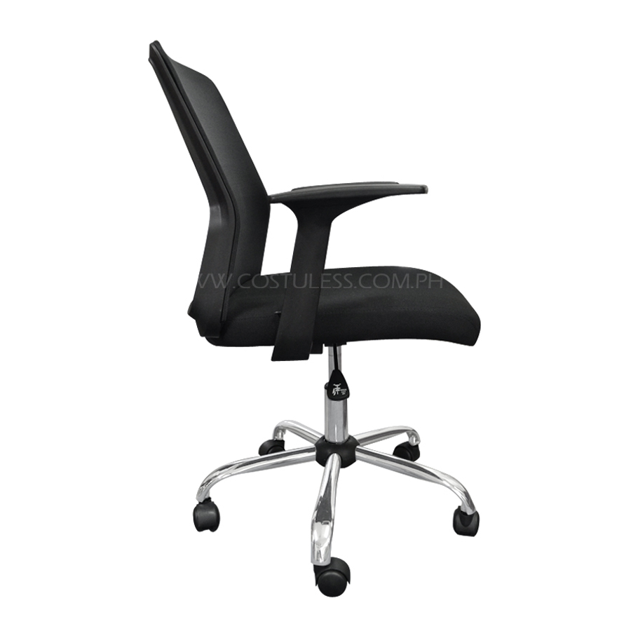 Ergodynamic EMC-190C Mid Back Office Chair, 300mm Chrome Star base with ...