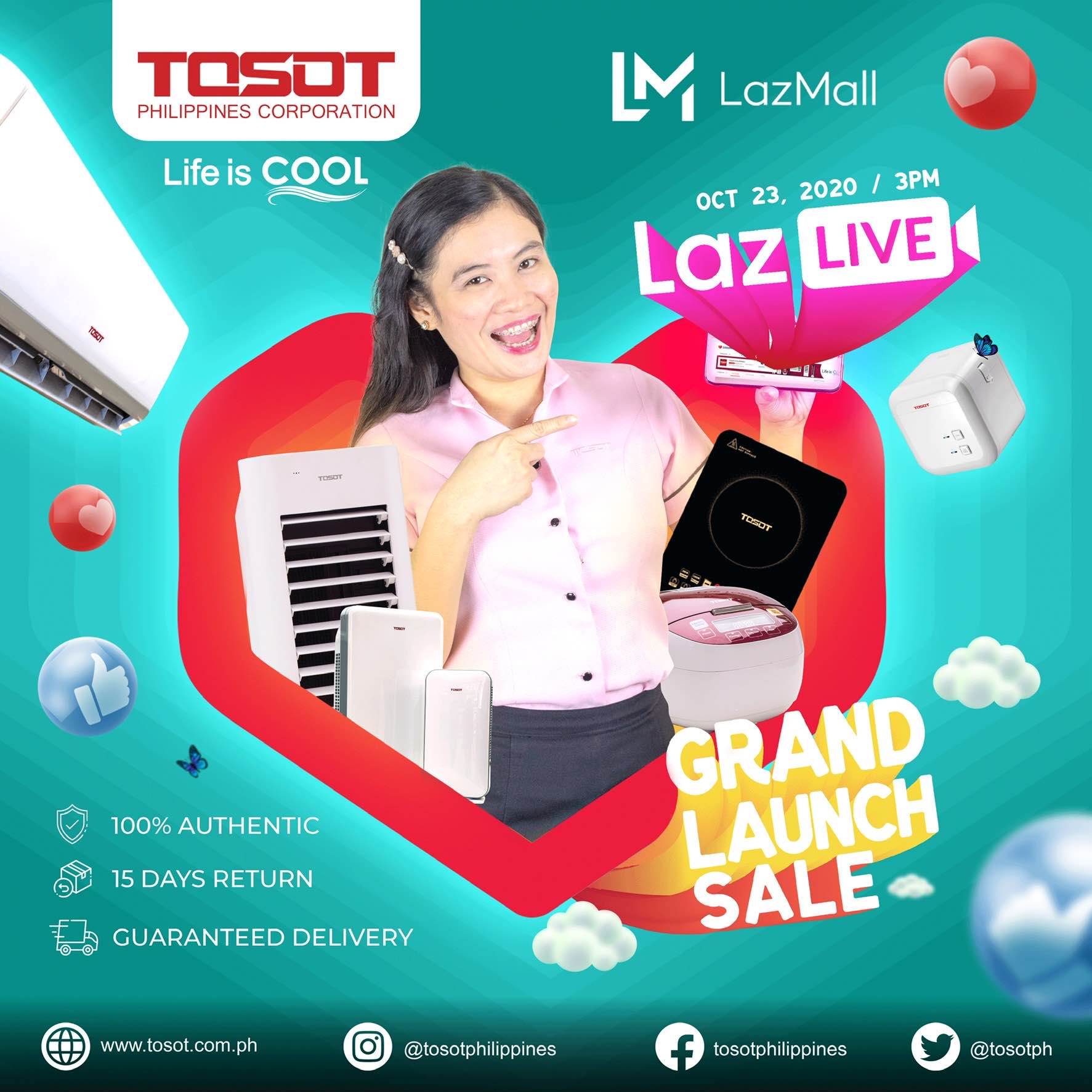 Hi, Watch my livestream on Lazada-Live.