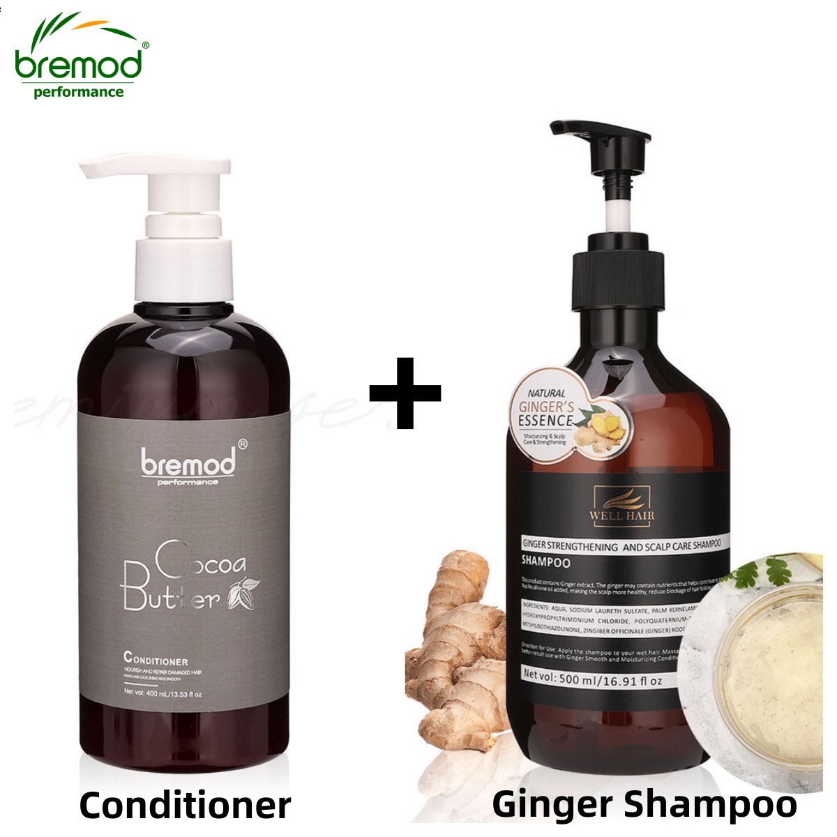 Bremod Hair Conditioner & Shampoo 400ml Washing Care Scalp Damage ...