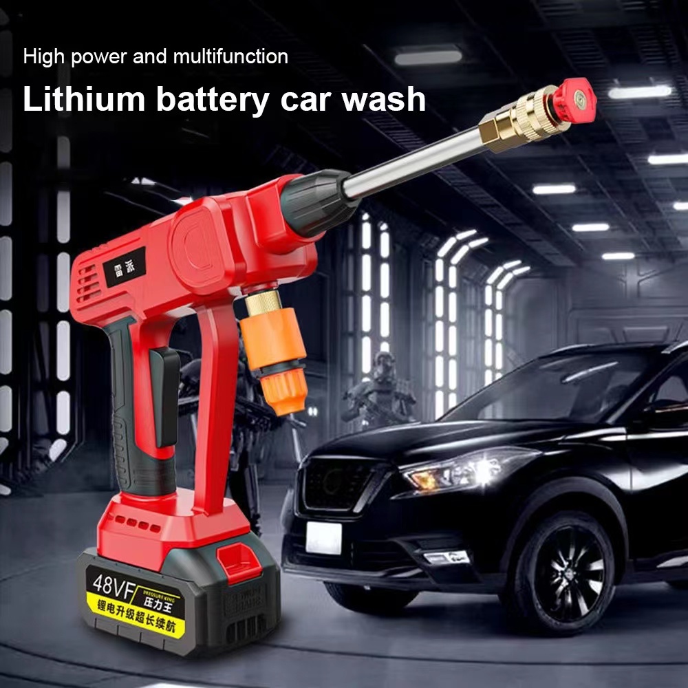Wireless Car Washer 48V Lithium Battery Portable High Pressure Washer ...