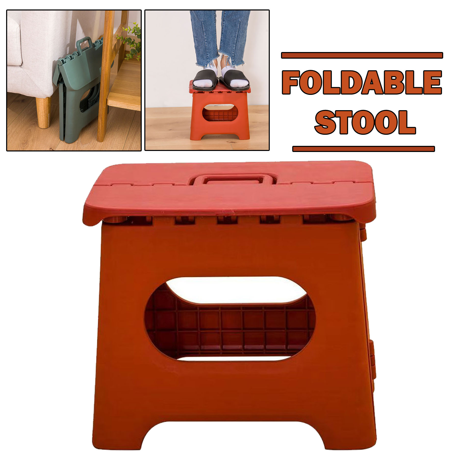 Durable Thick foldable stool portable small bench plastic stool for ...