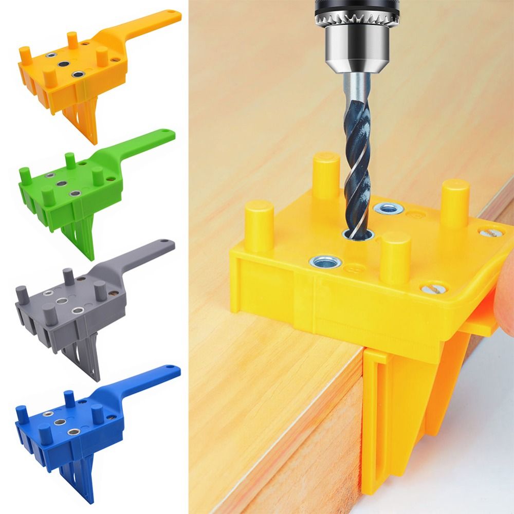 Handheld Woodworking Dowel Jig Doweling Hole Drill Guide