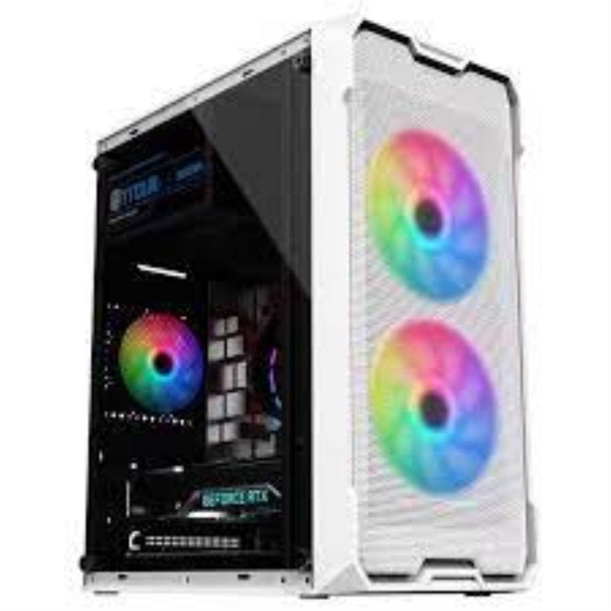 KENLEI KEYTECH T100 Tempered Glass Gaming PC / Desktop Case MICRO ATX ...
