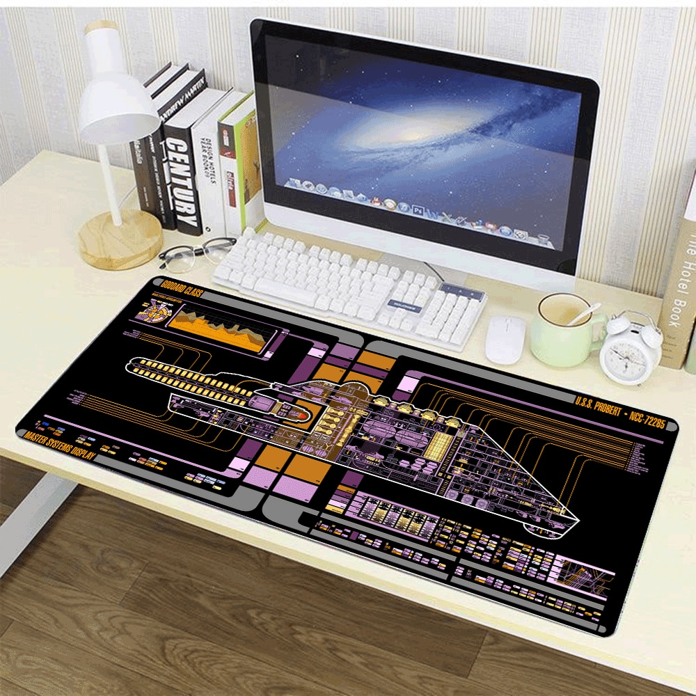 Galaxy Class USS Enterprise-D LCARS Schematic Desk Mat, 41% OFF