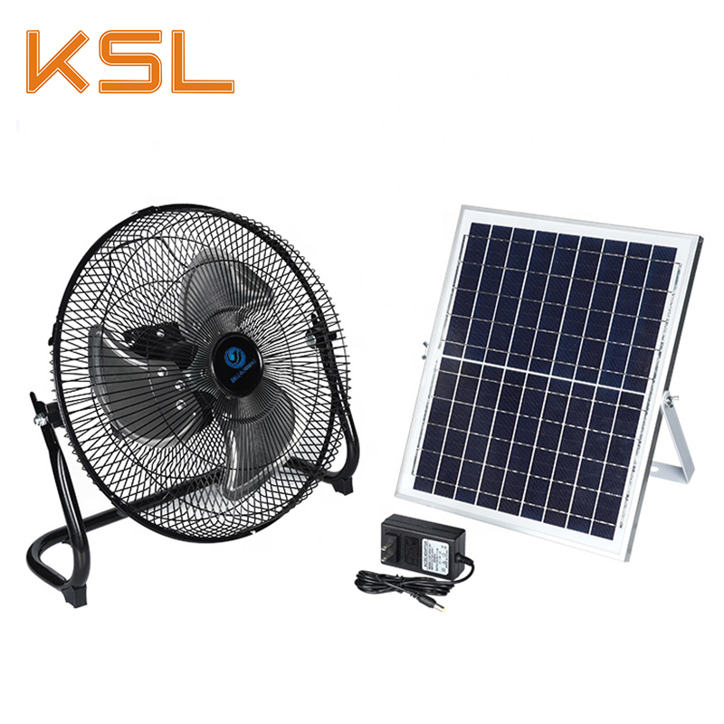 KSL Solar Fan 12 Inch Solar USB Charging Fan Solar Panel with USB Input ...