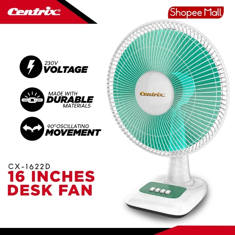 Original Centrix 16 Desk Fan CX-1633A (Random Colors) | Lazada PH