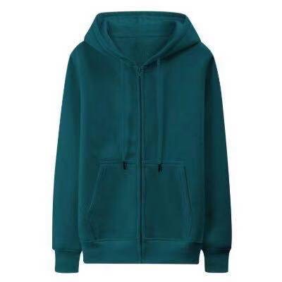 TS Unisex Plain Jacket w/ Zipper Hoodie for Men Women