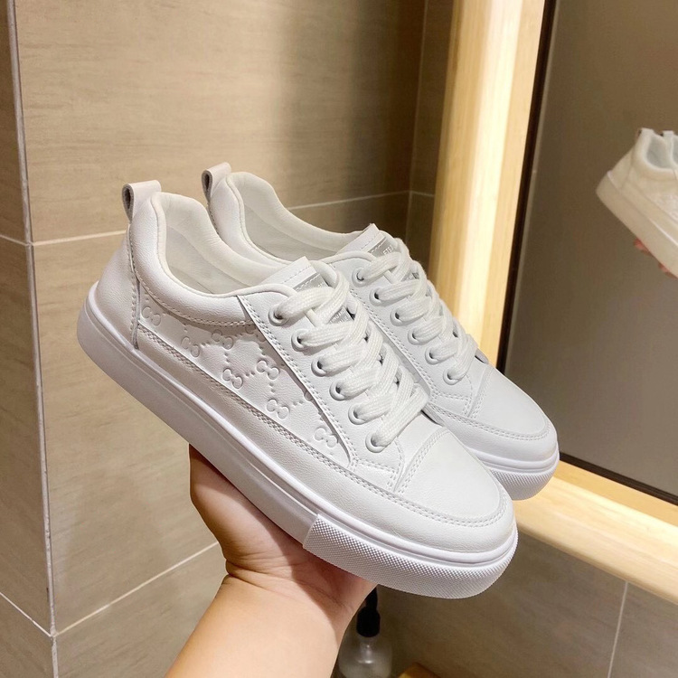 【Beau Today】Simple Elegant summer Fashion White Sneaker Shoes For women ...
