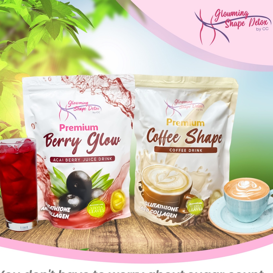 CRIS COSMETICS Glowming Shape Coffee And Acai Berry Juice Drink 10 Sac ...