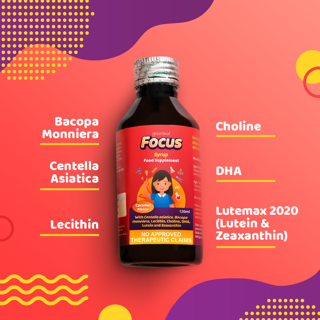 Focus Syrup Brain & Eye Supplement for Kids - 120ml